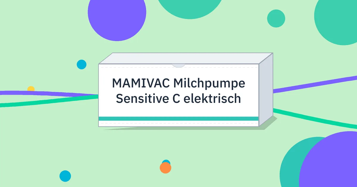 Symbolbild: Packung mit der Aufschrift MAMIVAC Milchpumpe Sensitive C elektrisch (PZN 04253206) – Verfügbarkeit und Bezug in Apotheken in Frankfurt am Main