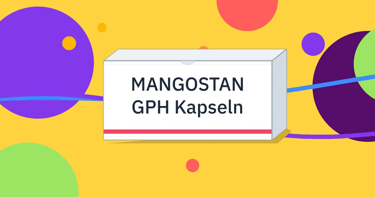 Symbolbild: Packung mit der Aufschrift MANGOSTAN GPH Kapseln (PZN 10230273) – Verfügbarkeit und Bezug in Apotheken in Frankfurt am Main