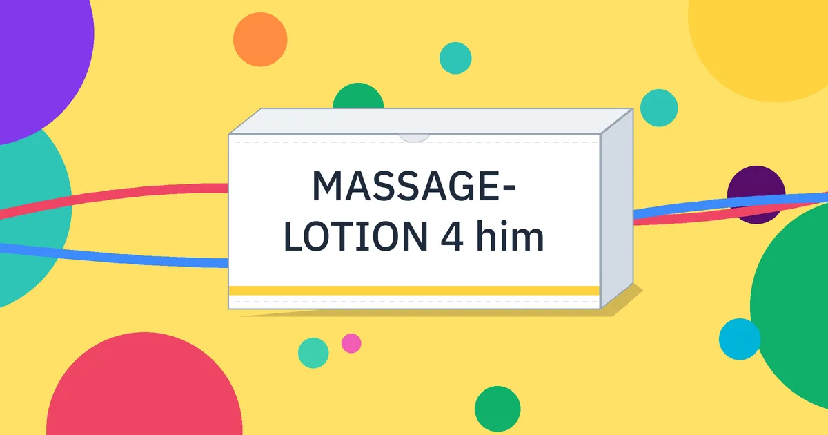 Symbolbild: Packung mit der Aufschrift MASSAGE-LOTION 4 him (PZN 16841368) – Verfügbarkeit und Bezug in Apotheken in Frankfurt am Main