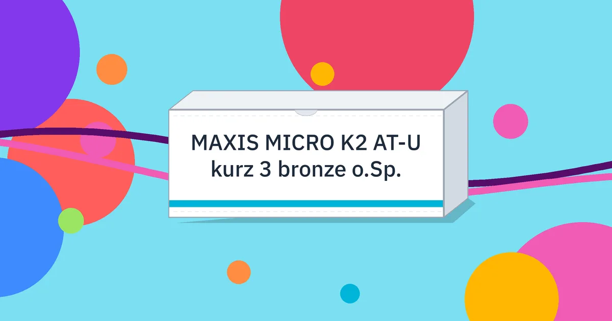 Symbolbild: Packung mit der Aufschrift MAXIS MICRO K2 AT-U kurz 3 bronze o.Sp. (PZN 17673269) – Verfügbarkeit und Bezug in Apotheken in Frankfurt am Main
