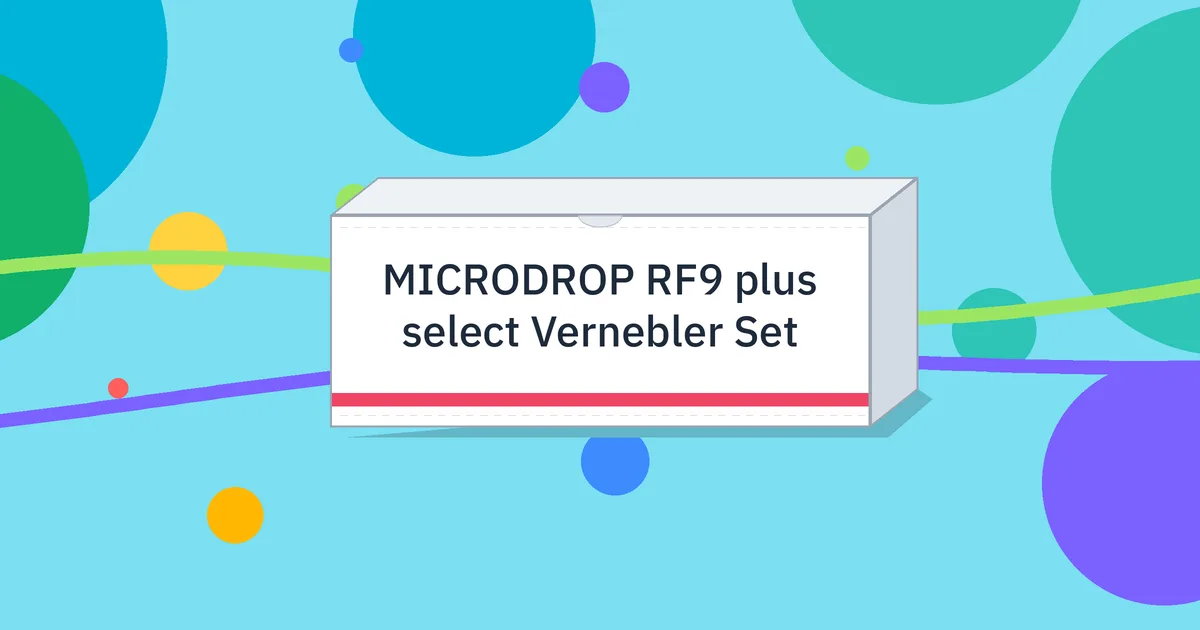 Symbolbild: Packung mit der Aufschrift MICRODROP RF9 plus select Vernebler Set (PZN 18227282) – Verfügbarkeit und Bezug in Apotheken in Frankfurt am Main