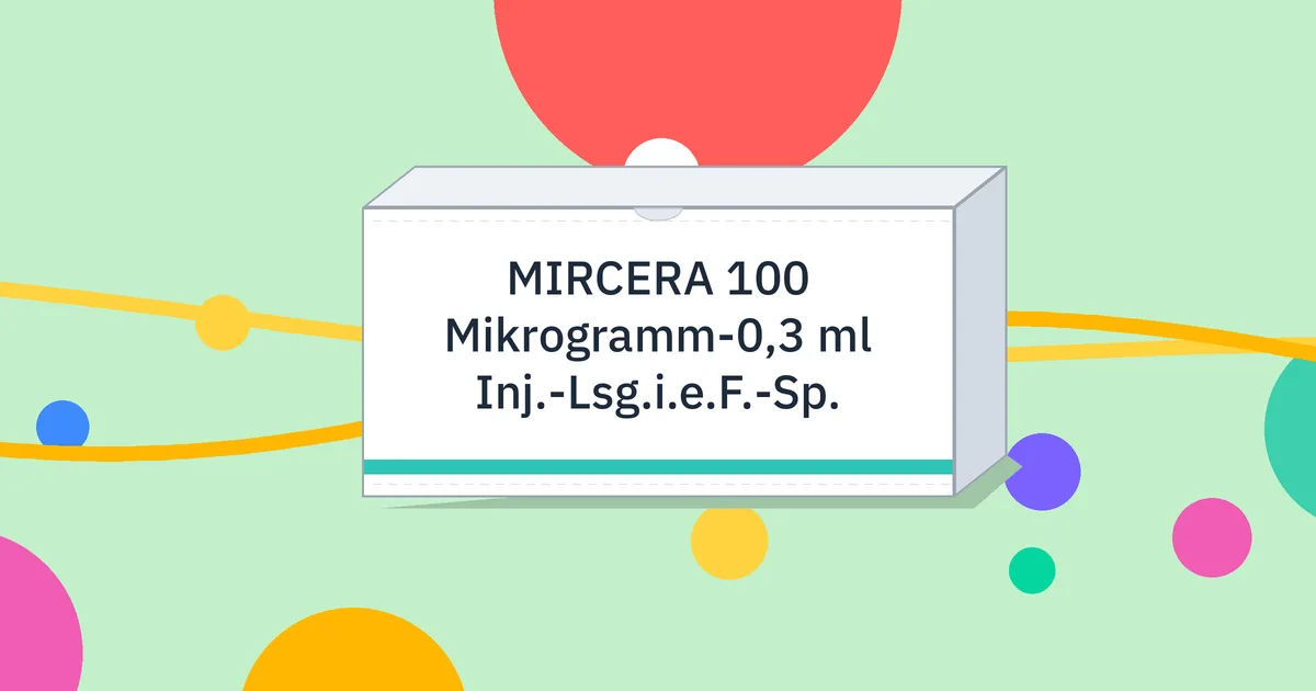 Symbolbild: Packung mit der Aufschrift MIRCERA 100 Mikrogramm-0,3 ml Inj.-Lsg.i.e.F.-Sp. (PZN 10712552) – Verfügbarkeit und Bezug in Apotheken in Frankfurt am Main