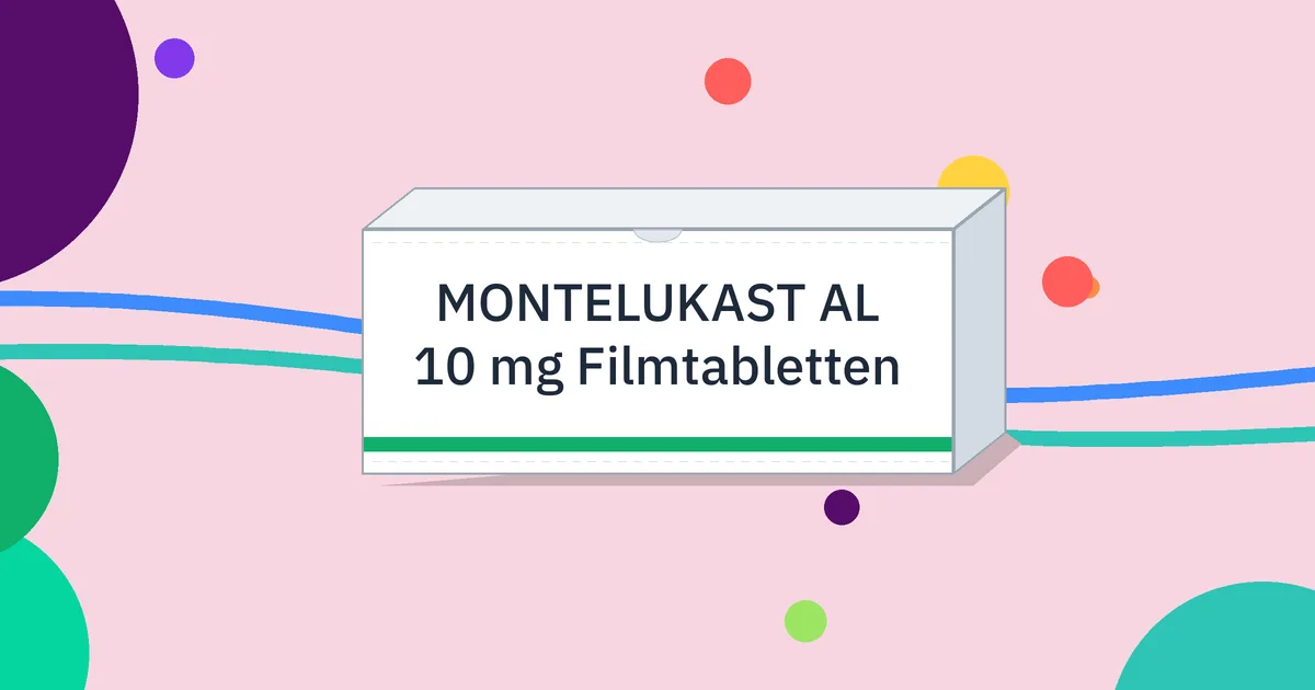 Symbolbild: Packung mit der Aufschrift MONTELUKAST AL 10 mg Filmtabletten (PZN 09718495) – Verfügbarkeit und Bezug in Apotheken in Frankfurt am Main