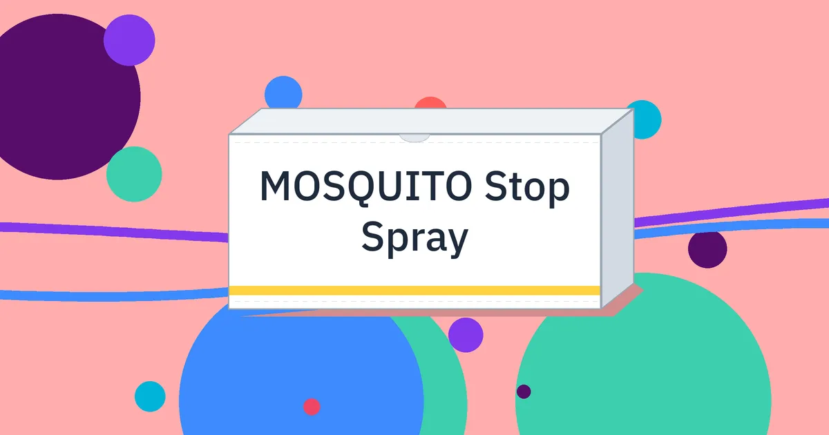 Symbolbild: Packung mit der Aufschrift MOSQUITO Stop Spray (PZN 19981443) – Verfügbarkeit und Bezug in Apotheken in Frankfurt am Main