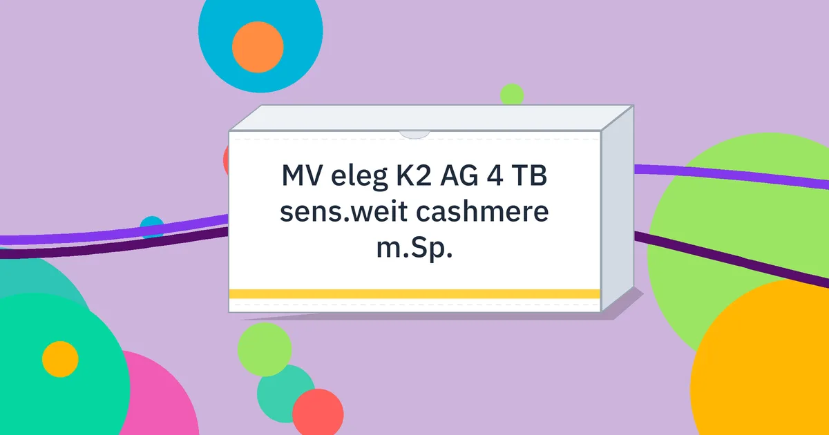 Symbolbild: Packung mit der Aufschrift MV eleg K2 AG 4 TB sens.weit cashmere m.Sp. (PZN 14679053) – Verfügbarkeit und Bezug in Apotheken in Frankfurt am Main