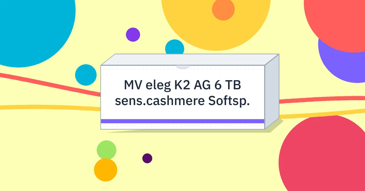 Symbolbild: Packung mit der Aufschrift MV eleg K2 AG 6 TB sens.cashmere Softsp. (PZN 14678763) – Verfügbarkeit und Bezug in Apotheken in Frankfurt am Main