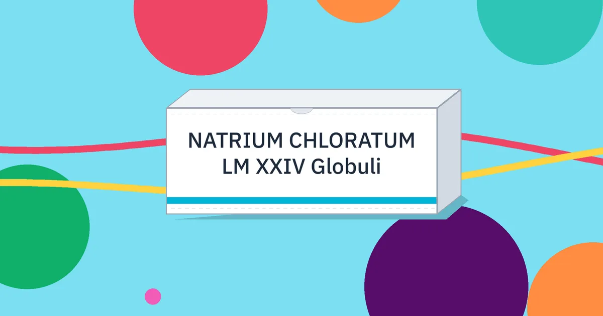 Symbolbild: Packung mit der Aufschrift NATRIUM CHLORATUM LM XXIV Globuli (PZN 02678516) – Verfügbarkeit und Bezug in Apotheken in Frankfurt am Main