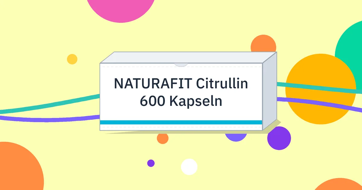 Symbolbild: Packung mit der Aufschrift NATURAFIT Citrullin 600 Kapseln (PZN 17536118) – Verfügbarkeit und Bezug in Apotheken in Frankfurt am Main