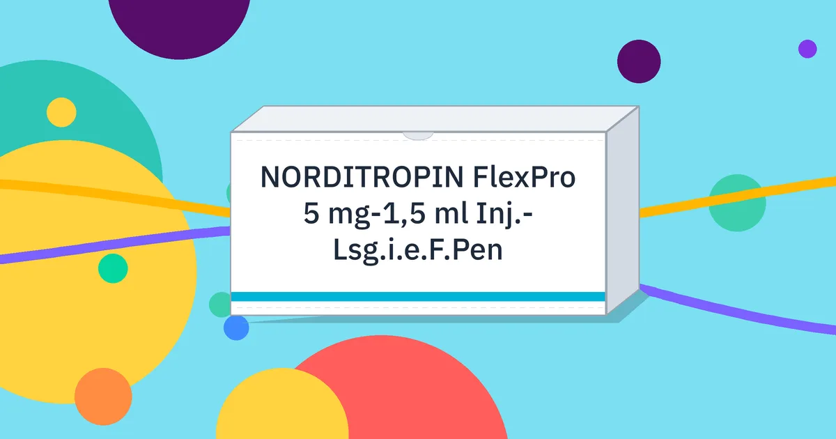 Symbolbild: Packung mit der Aufschrift NORDITROPIN FlexPro 5 mg-1,5 ml Inj.-Lsg.i.e.F.Pen (PZN 05459387) – Verfügbarkeit und Bezug in Apotheken in Frankfurt am Main
