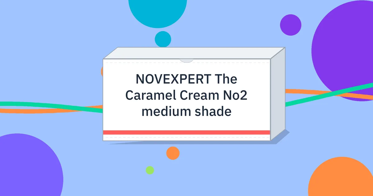 Symbolbild: Packung mit der Aufschrift NOVEXPERT The Caramel Cream No2 medium shade (PZN 19147473) – Verfügbarkeit und Bezug in Apotheken in Frankfurt am Main