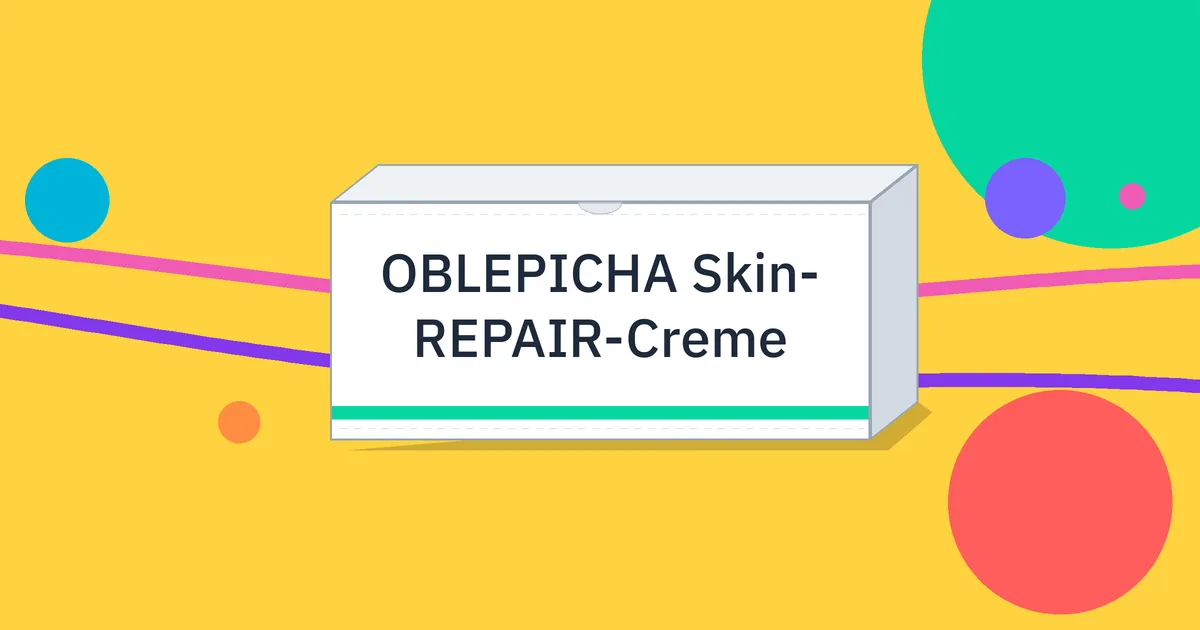 Symbolbild: Packung mit der Aufschrift OBLEPICHA Skin-REPAIR-Creme (PZN 07589734) – Verfügbarkeit und Bezug in Apotheken in Frankfurt am Main