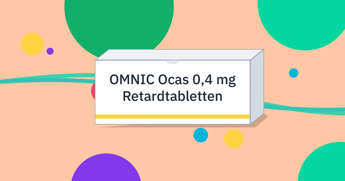 Symbolbild: Packung mit der Aufschrift OMNIC Ocas 0,4 mg Retardtabletten (PZN 06308348) – Verfügbarkeit und Bezug in Apotheken in Frankfurt am Main