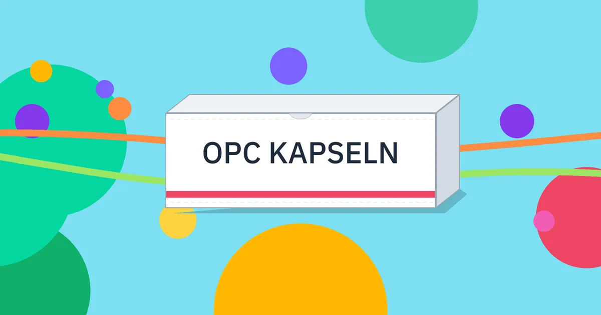Symbolbild: Packung mit der Aufschrift OPC KAPSELN (PZN 12450493) – Verfügbarkeit und Bezug in Apotheken in Frankfurt am Main