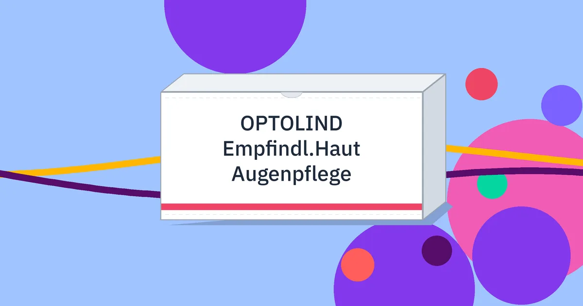Symbolbild: Packung mit der Aufschrift OPTOLIND Empfindl.Haut Augenpflege (PZN 01295612) – Verfügbarkeit und Bezug in Apotheken in Frankfurt am Main