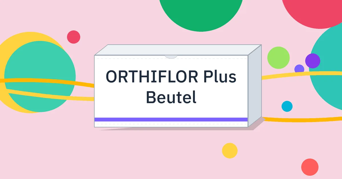 Symbolbild: Packung mit der Aufschrift ORTHIFLOR Plus Beutel (PZN 13838673) – Verfügbarkeit und Bezug in Apotheken in Frankfurt am Main