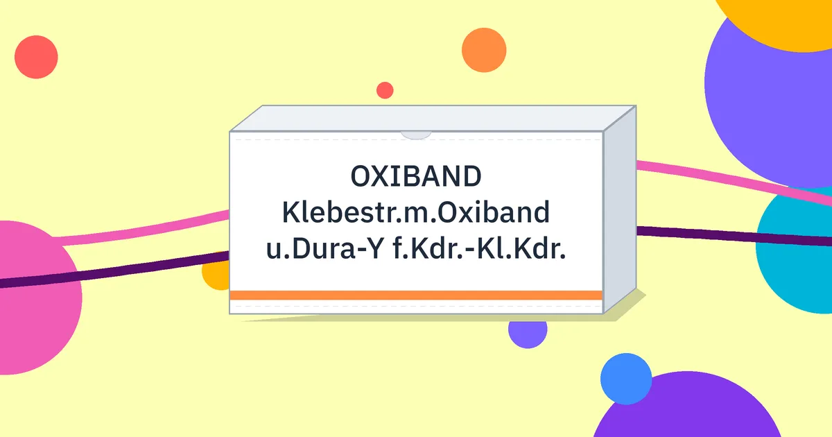 Symbolbild: Packung mit der Aufschrift OXIBAND Klebestr.m.Oxiband u.Dura-Y f.Kdr.-Kl.Kdr. (PZN 03488663) – Verfügbarkeit und Bezug in Apotheken in Frankfurt am Main