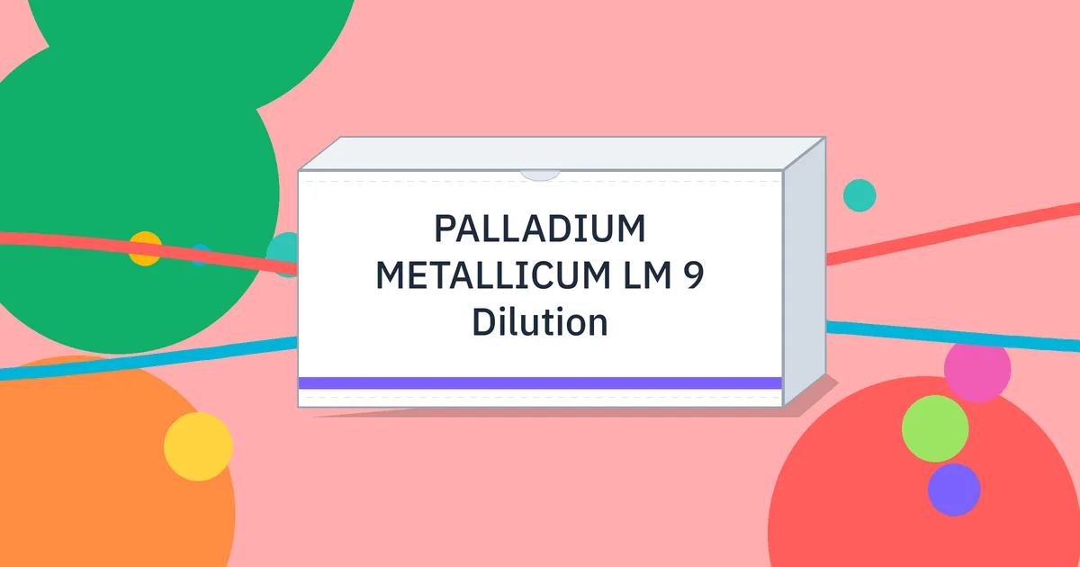 Symbolbild: Packung mit der Aufschrift PALLADIUM METALLICUM LM 9 Dilution (PZN 12975362) – Verfügbarkeit und Bezug in Apotheken in Frankfurt am Main
