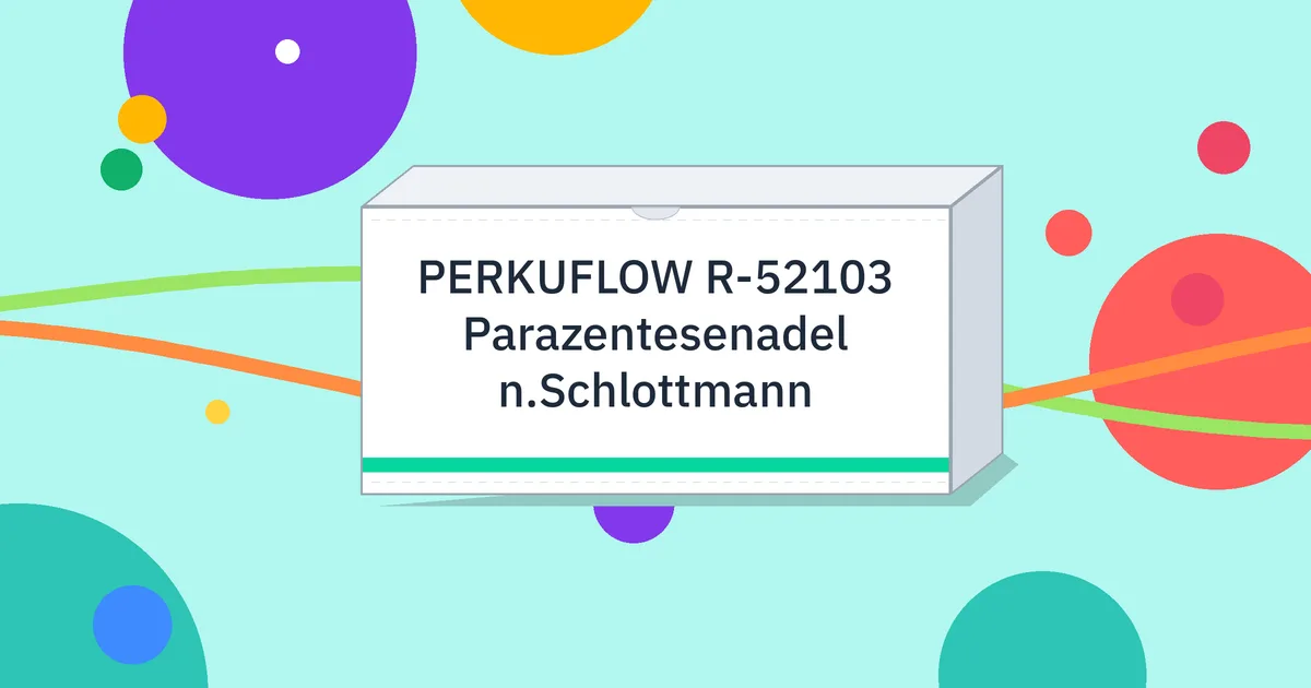 Symbolbild: Packung mit der Aufschrift PERKUFLOW R-52103 Parazentesenadel n.Schlottmann (PZN 19250596) – Verfügbarkeit und Bezug in Apotheken in Frankfurt am Main