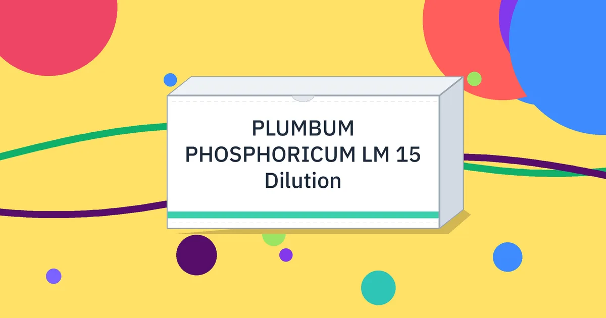 Symbolbild: Packung mit der Aufschrift PLUMBUM PHOSPHORICUM LM 15 Dilution (PZN 13042520) – Verfügbarkeit und Bezug in Apotheken in Frankfurt am Main