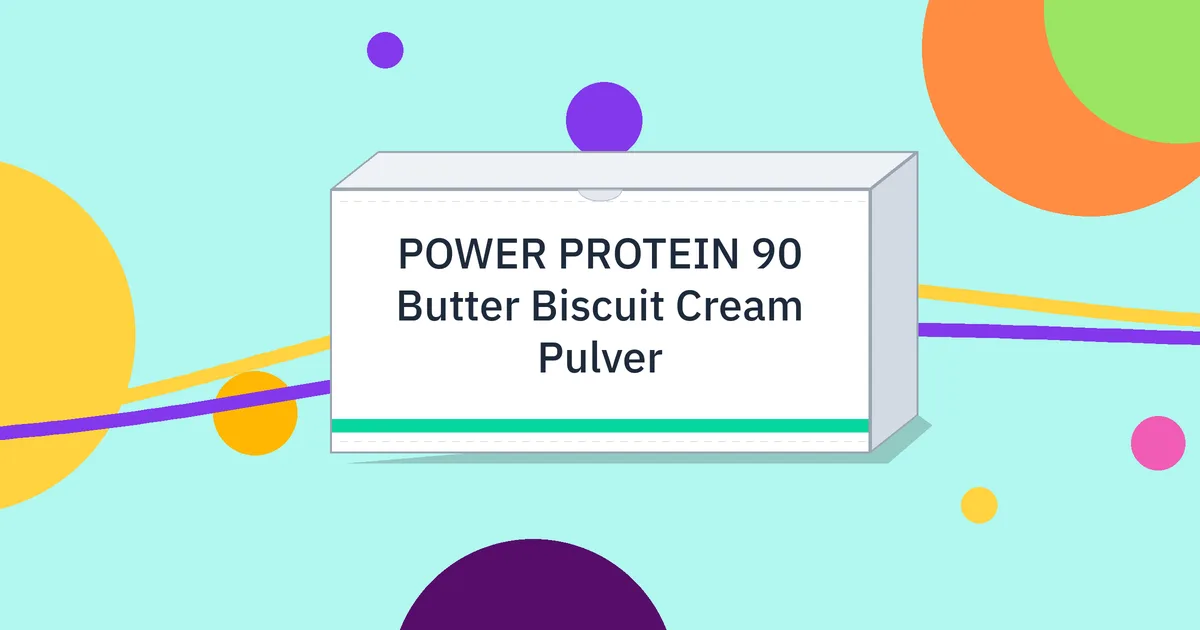 Symbolbild: Packung mit der Aufschrift POWER PROTEIN 90 Butter Biscuit Cream Pulver (PZN 14371384) – Verfügbarkeit und Bezug in Apotheken in Frankfurt am Main