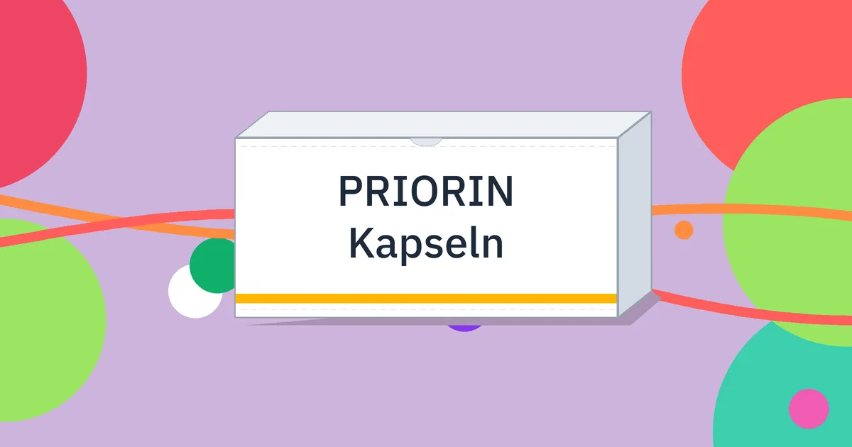 Symbolbild: Packung mit der Aufschrift PRIORIN Kapseln (PZN 04002059) – Verfügbarkeit und Bezug in Apotheken in Frankfurt am Main