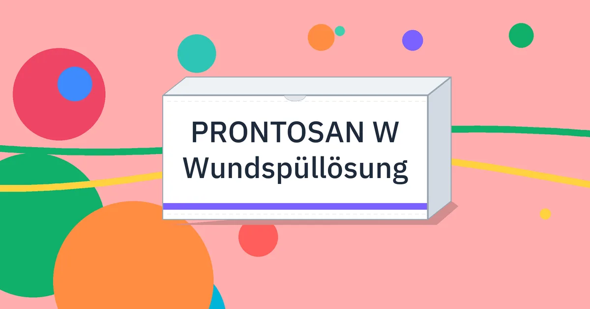 Symbolbild: Packung mit der Aufschrift PRONTOSAN W Wundspüllösung (PZN 16780566) – Verfügbarkeit und Bezug in Apotheken in Frankfurt am Main