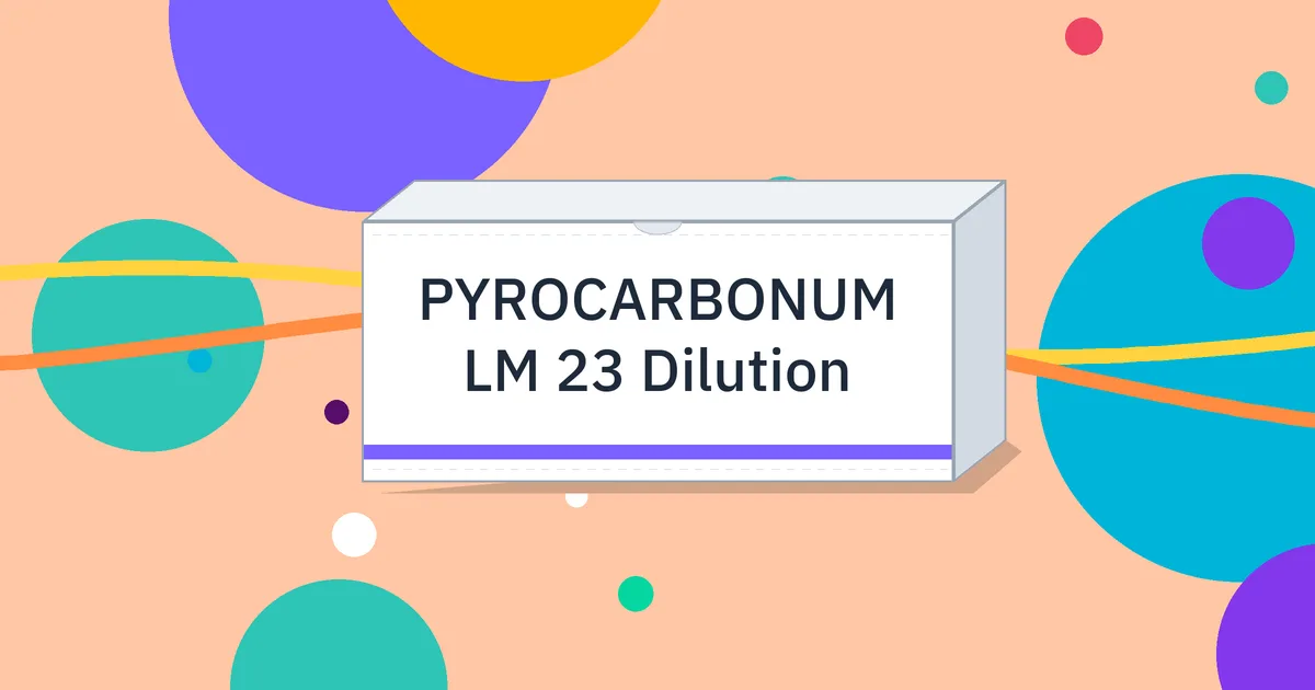 Symbolbild: Packung mit der Aufschrift PYROCARBONUM LM 23 Dilution (PZN 13672847) – Verfügbarkeit und Bezug in Apotheken in Frankfurt am Main