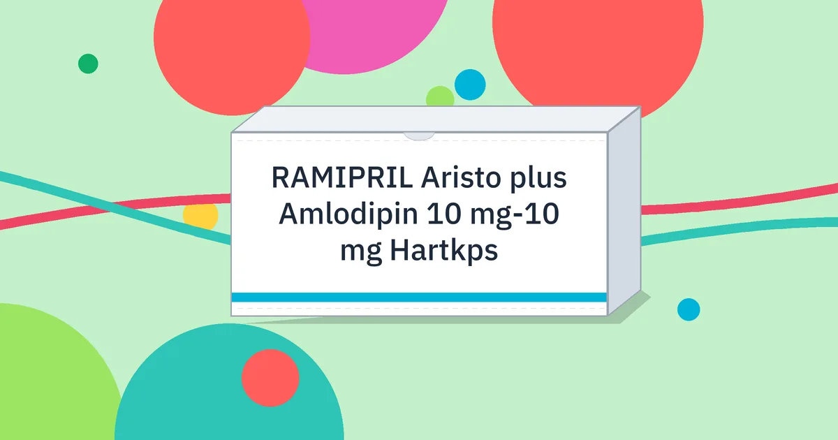 Symbolbild: Packung mit der Aufschrift RAMIPRIL Aristo plus Amlodipin 10 mg-10 mg Hartkps (PZN 13880445) – Verfügbarkeit und Bezug in Apotheken in Frankfurt am Main