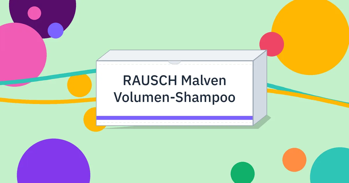 Symbolbild: Packung mit der Aufschrift RAUSCH Malven Volumen-Shampoo (PZN 11071316) – Verfügbarkeit und Bezug in Apotheken in Frankfurt am Main