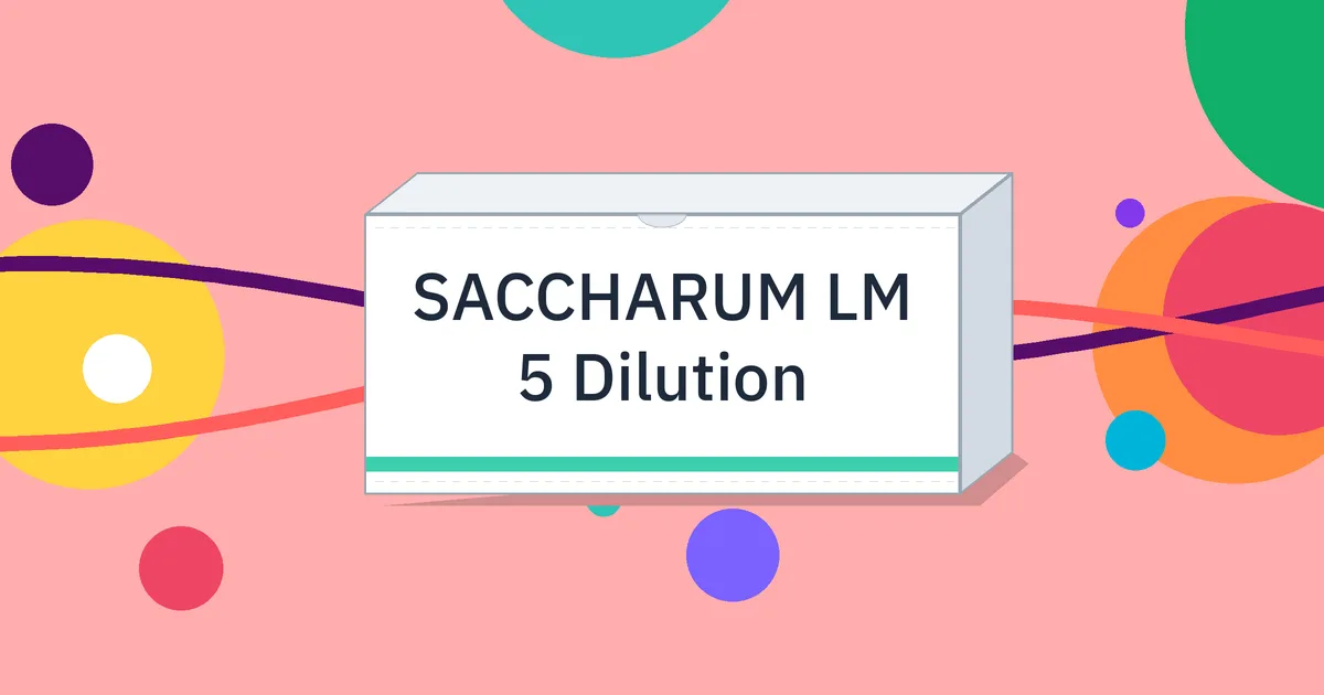 Symbolbild: Packung mit der Aufschrift SACCHARUM LM 5 Dilution (PZN 13176189) – Verfügbarkeit und Bezug in Apotheken in Frankfurt am Main