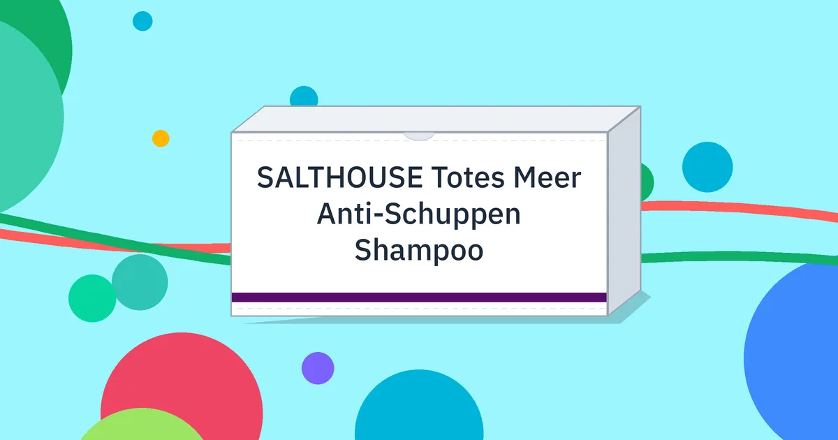 Symbolbild: Packung mit der Aufschrift SALTHOUSE Totes Meer Anti-Schuppen Shampoo (PZN 20019527) – Verfügbarkeit und Bezug in Apotheken in Frankfurt am Main