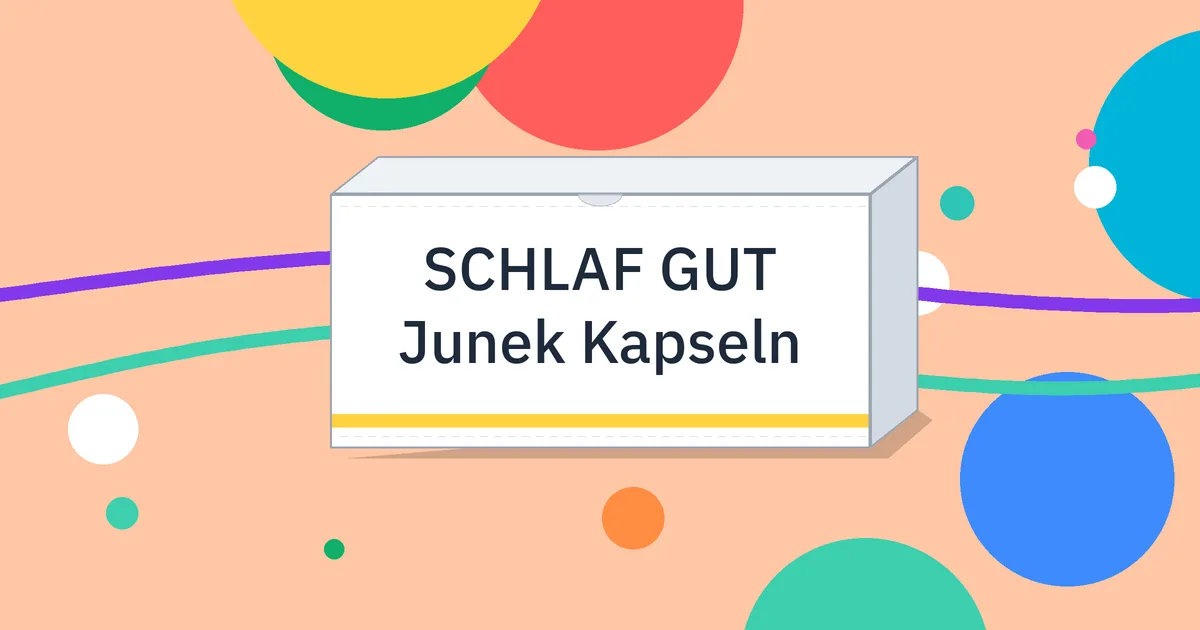 Symbolbild: Packung mit der Aufschrift SCHLAF GUT Junek Kapseln (PZN 09644325) – Verfügbarkeit und Bezug in Apotheken in Frankfurt am Main
