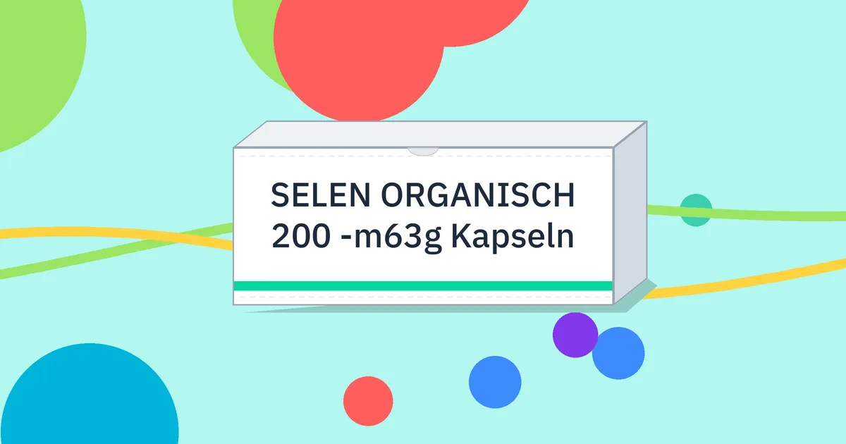 Symbolbild: Packung mit der Aufschrift SELEN ORGANISCH 200 -m63g Kapseln (PZN 15738119) – Verfügbarkeit und Bezug in Apotheken in Frankfurt am Main