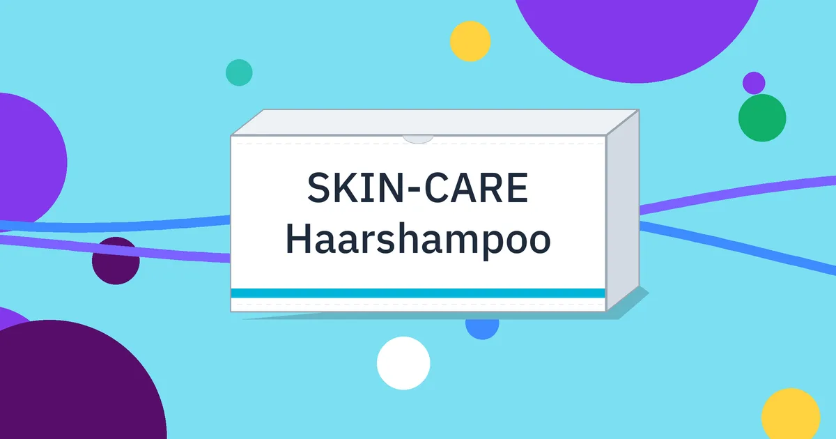 Symbolbild: Packung mit der Aufschrift SKIN-CARE Haarshampoo (PZN 15372397) – Verfügbarkeit und Bezug in Apotheken in Frankfurt am Main