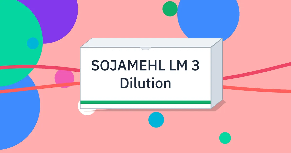 Symbolbild: Packung mit der Aufschrift SOJAMEHL LM 3 Dilution (PZN 13680686) – Verfügbarkeit und Bezug in Apotheken in Frankfurt am Main