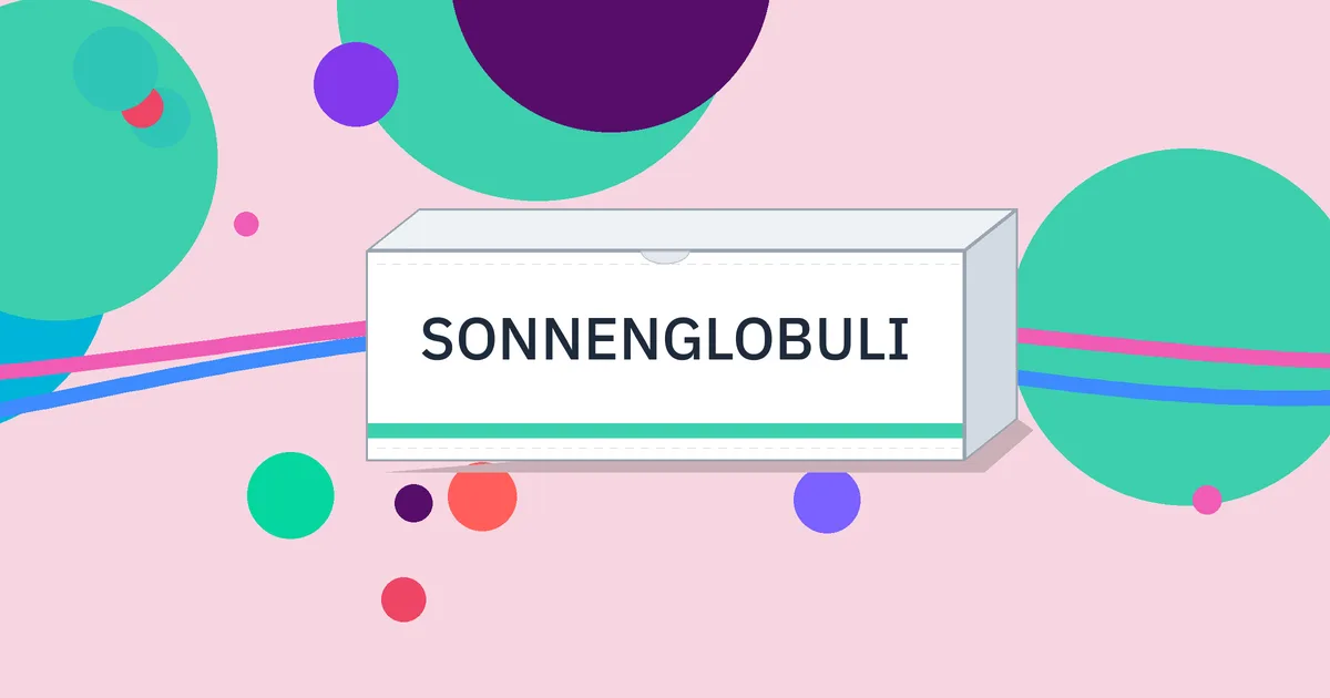 Symbolbild: Packung mit der Aufschrift SONNENGLOBULI (PZN 14365030) – Verfügbarkeit und Bezug in Apotheken in Frankfurt am Main
