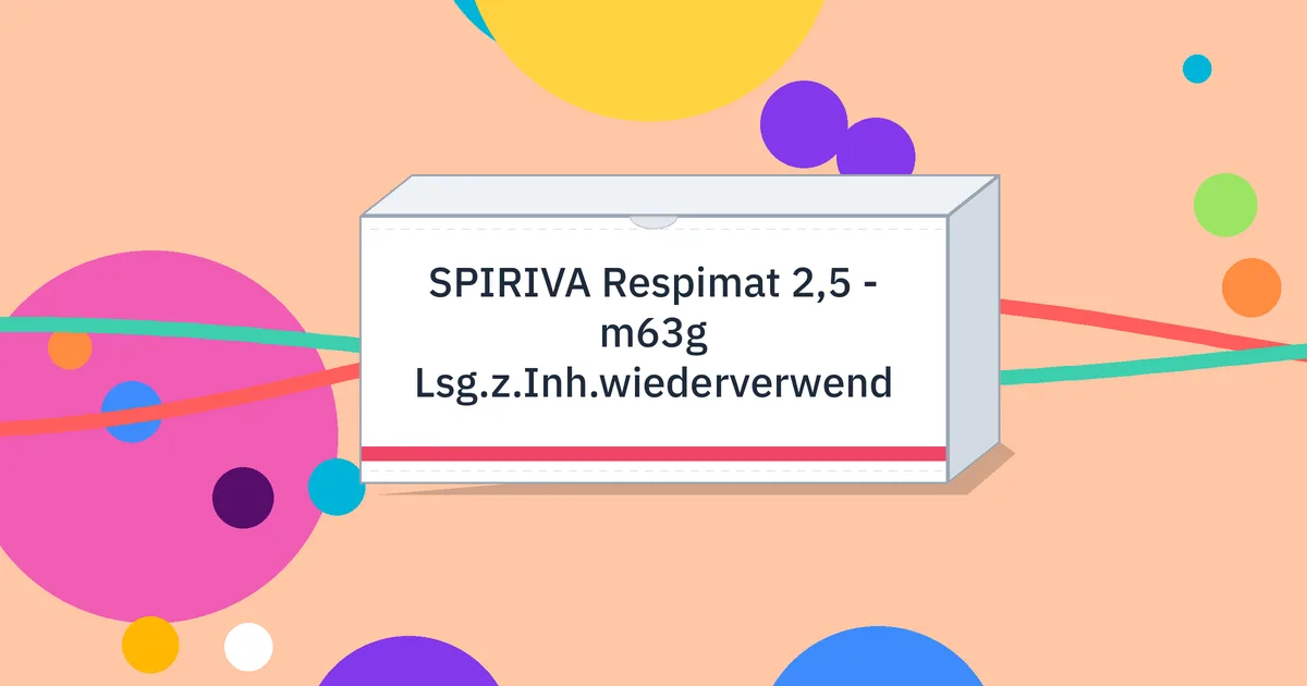 Symbolbild: Packung mit der Aufschrift SPIRIVA Respimat 2,5 -m63g Lsg.z.Inh.wiederverwend (PZN 19556473) – Verfügbarkeit und Bezug in Apotheken in Frankfurt am Main