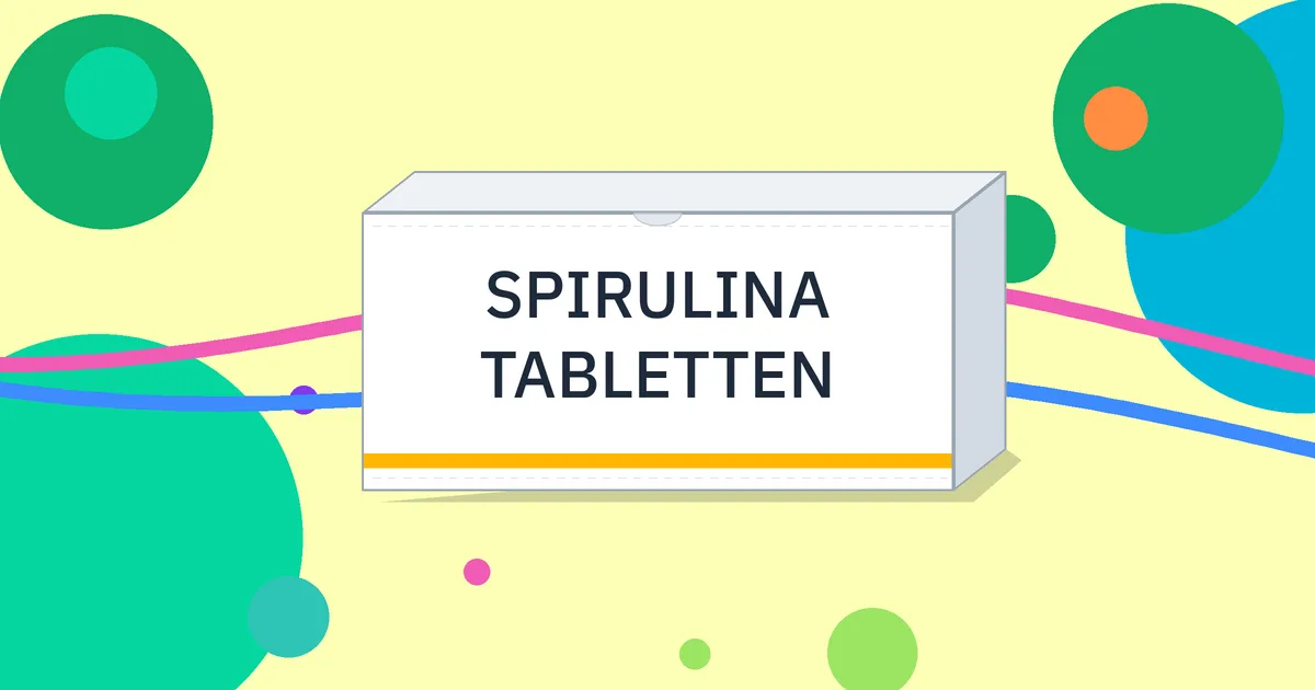 Symbolbild: Packung mit der Aufschrift SPIRULINA TABLETTEN (PZN 08602313) – Verfügbarkeit und Bezug in Apotheken in Frankfurt am Main