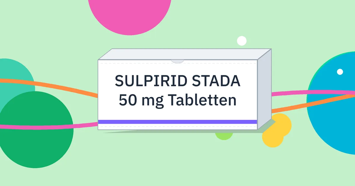 Symbolbild: Packung mit der Aufschrift SULPIRID STADA 50 mg Tabletten (PZN 00180611) – Verfügbarkeit und Bezug in Apotheken in Frankfurt am Main