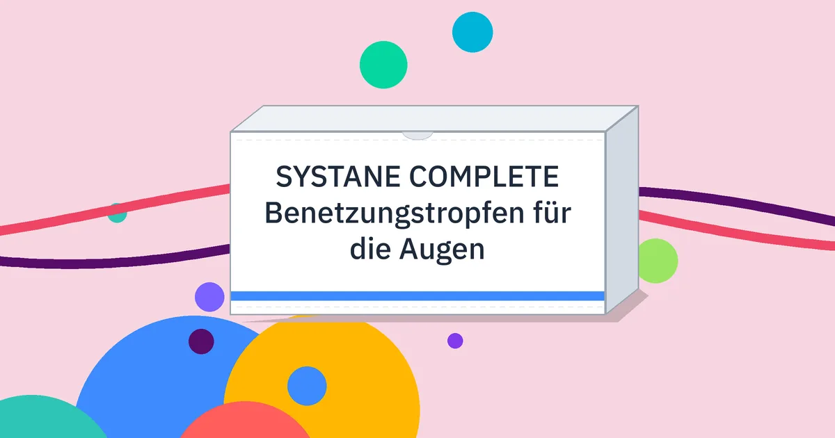 Symbolbild: Packung mit der Aufschrift SYSTANE COMPLETE Benetzungstropfen für die Augen (PZN 13969487) – Verfügbarkeit und Bezug in Apotheken in Frankfurt am Main