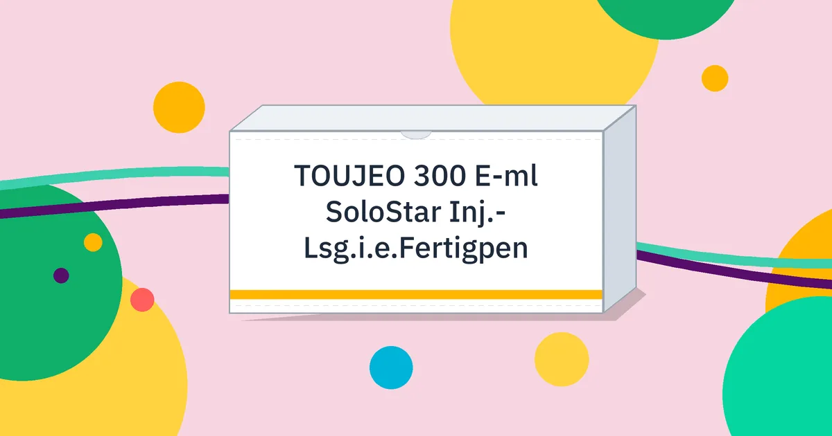 Symbolbild: Packung mit der Aufschrift TOUJEO 300 E-ml SoloStar Inj.-Lsg.i.e.Fertigpen (PZN 13880971) – Verfügbarkeit und Bezug in Apotheken in Frankfurt am Main