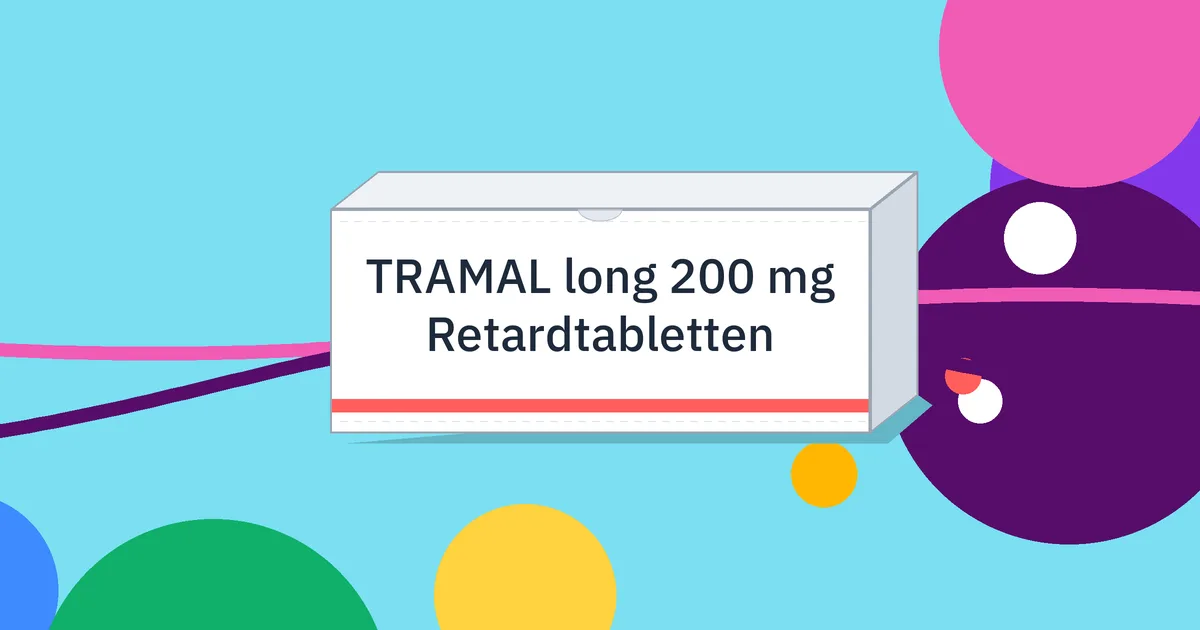 Symbolbild: Packung mit der Aufschrift TRAMAL long 200 mg Retardtabletten (PZN 07428876) – Verfügbarkeit und Bezug in Apotheken in Frankfurt am Main