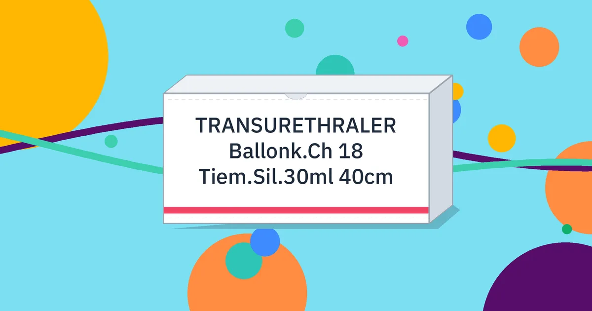 Symbolbild: Packung mit der Aufschrift TRANSURETHRALER Ballonk.Ch 18 Tiem.Sil.30ml 40cm (PZN 02295436) – Verfügbarkeit und Bezug in Apotheken in Frankfurt am Main