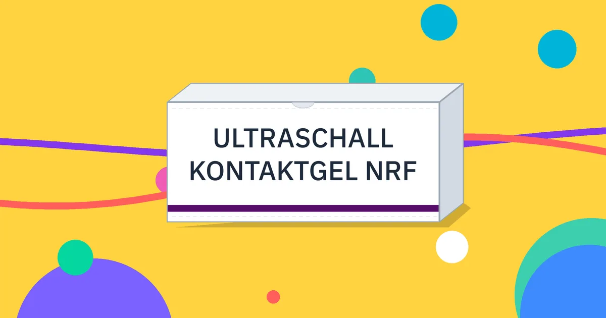 Symbolbild: Packung mit der Aufschrift ULTRASCHALL KONTAKTGEL NRF (PZN 03475005) – Verfügbarkeit und Bezug in Apotheken in Frankfurt am Main