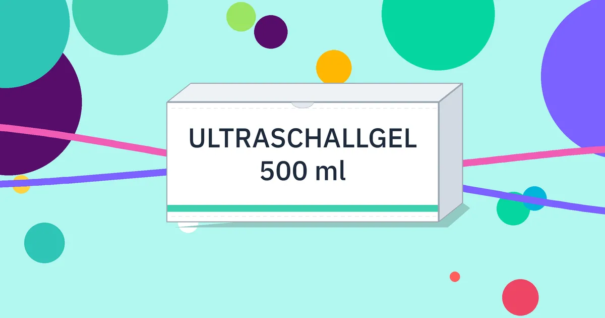 Symbolbild: Packung mit der Aufschrift ULTRASCHALLGEL 500 ml (PZN 05362305) – Verfügbarkeit und Bezug in Apotheken in Frankfurt am Main
