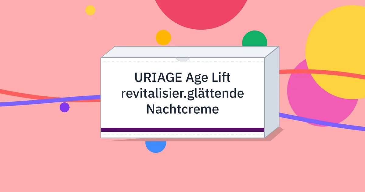 Symbolbild: Packung mit der Aufschrift URIAGE Age Lift revitalisier.glättende Nachtcreme (PZN 18193092) – Verfügbarkeit und Bezug in Apotheken in Frankfurt am Main