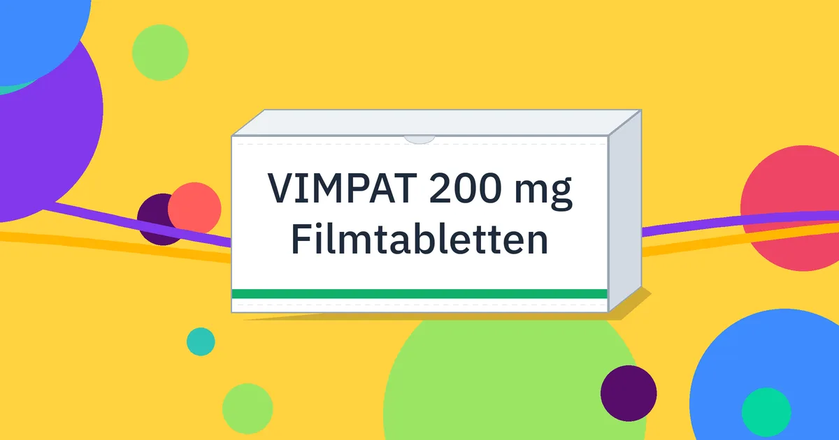 Symbolbild: Packung mit der Aufschrift VIMPAT 200 mg Filmtabletten (PZN 06568782) – Verfügbarkeit und Bezug in Apotheken in Frankfurt am Main