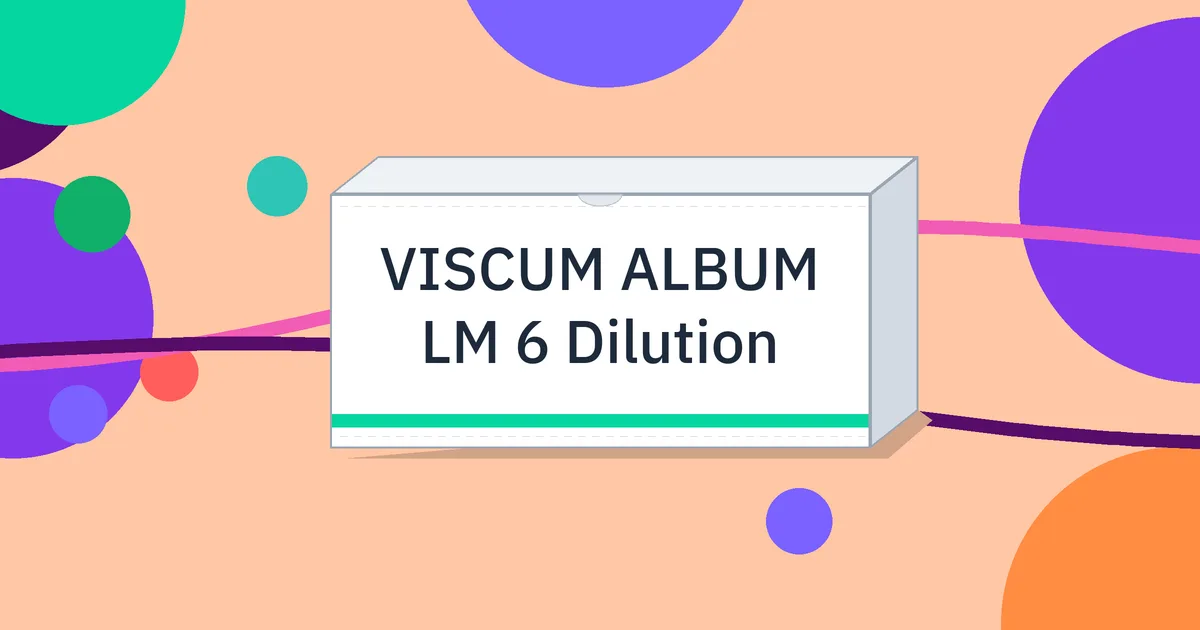 Symbolbild: Packung mit der Aufschrift VISCUM ALBUM LM 6 Dilution (PZN 03502937) – Verfügbarkeit und Bezug in Apotheken in Frankfurt am Main
