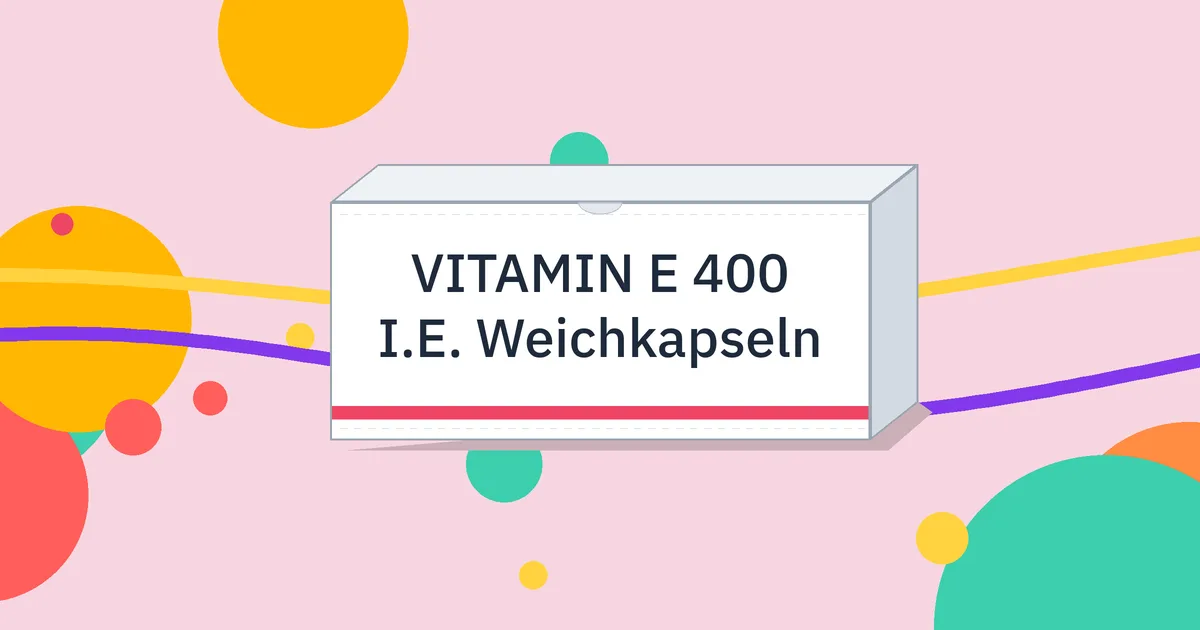 Symbolbild: Packung mit der Aufschrift VITAMIN E 400 I.E. Weichkapseln (PZN 18225320) – Verfügbarkeit und Bezug in Apotheken in Frankfurt am Main