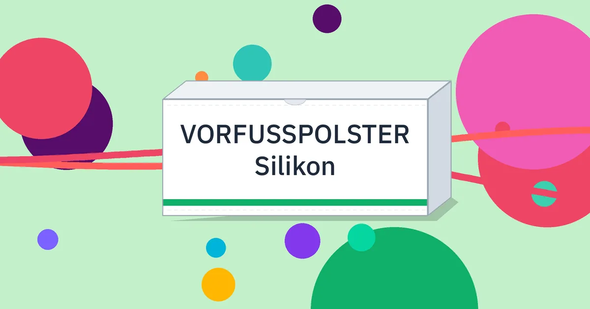 Symbolbild: Packung mit der Aufschrift VORFUSSPOLSTER Silikon (PZN 02773657) – Verfügbarkeit und Bezug in Apotheken in Frankfurt am Main